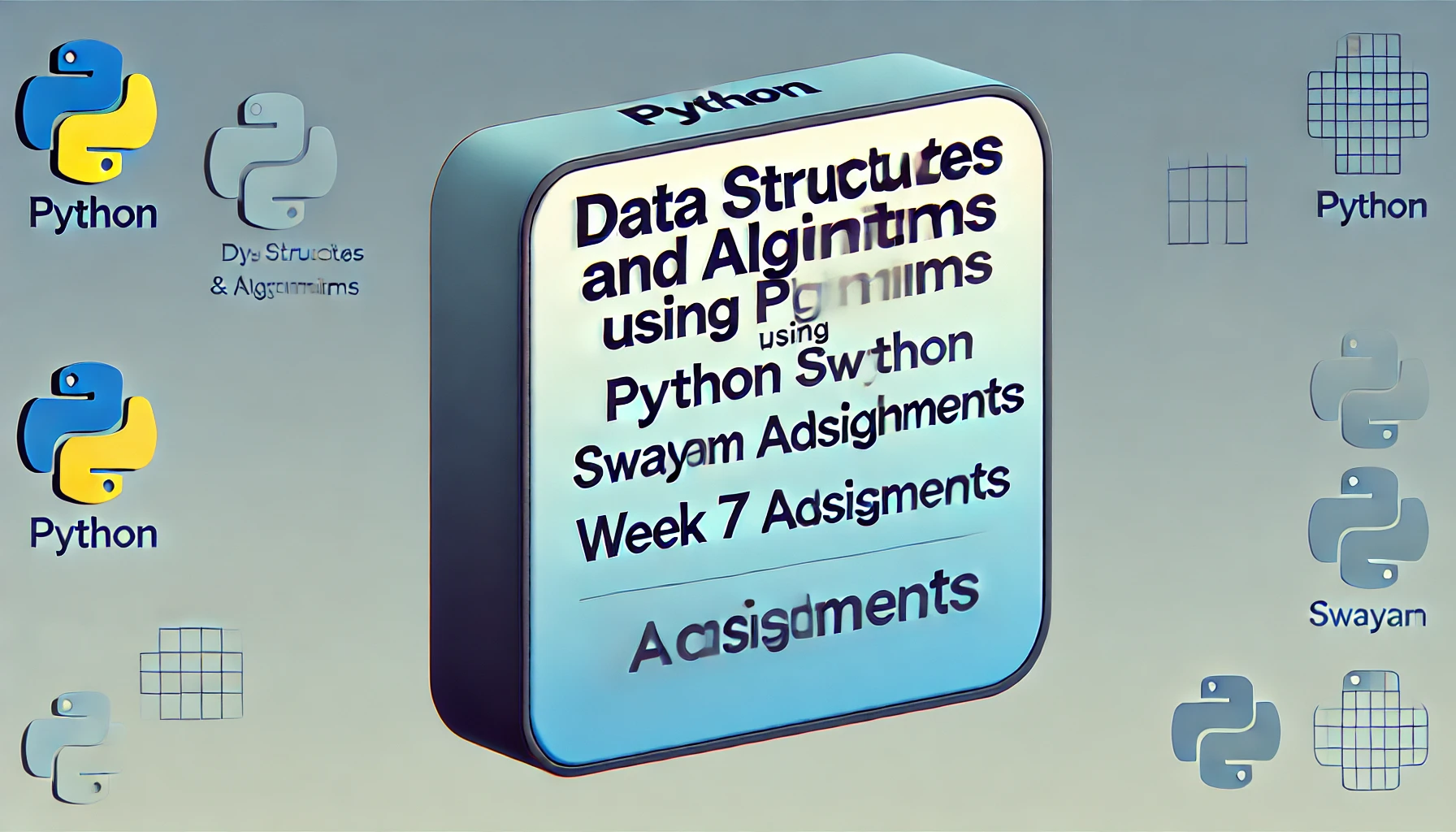 Pdsa Using Python Swayam Wk 7 Assignment Solutions 2025