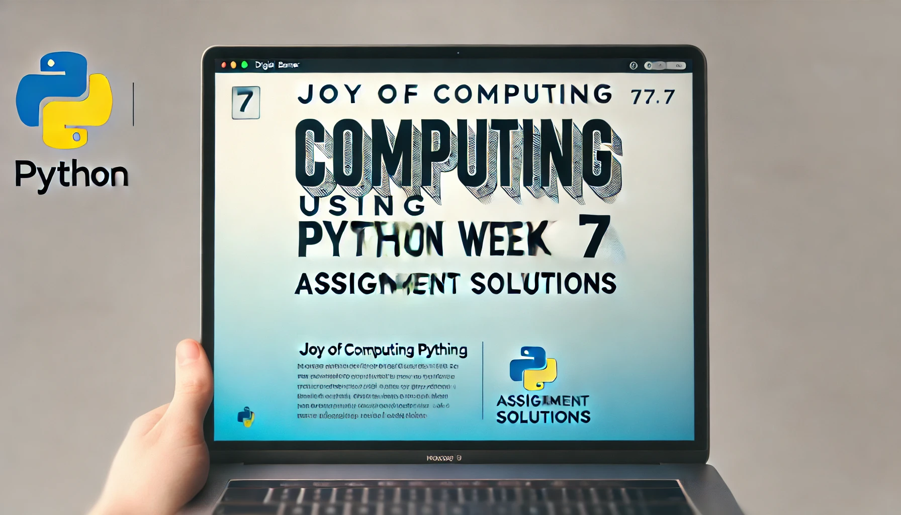 Joc Using Python Swayam Week 10 Assignment Solutions 25
